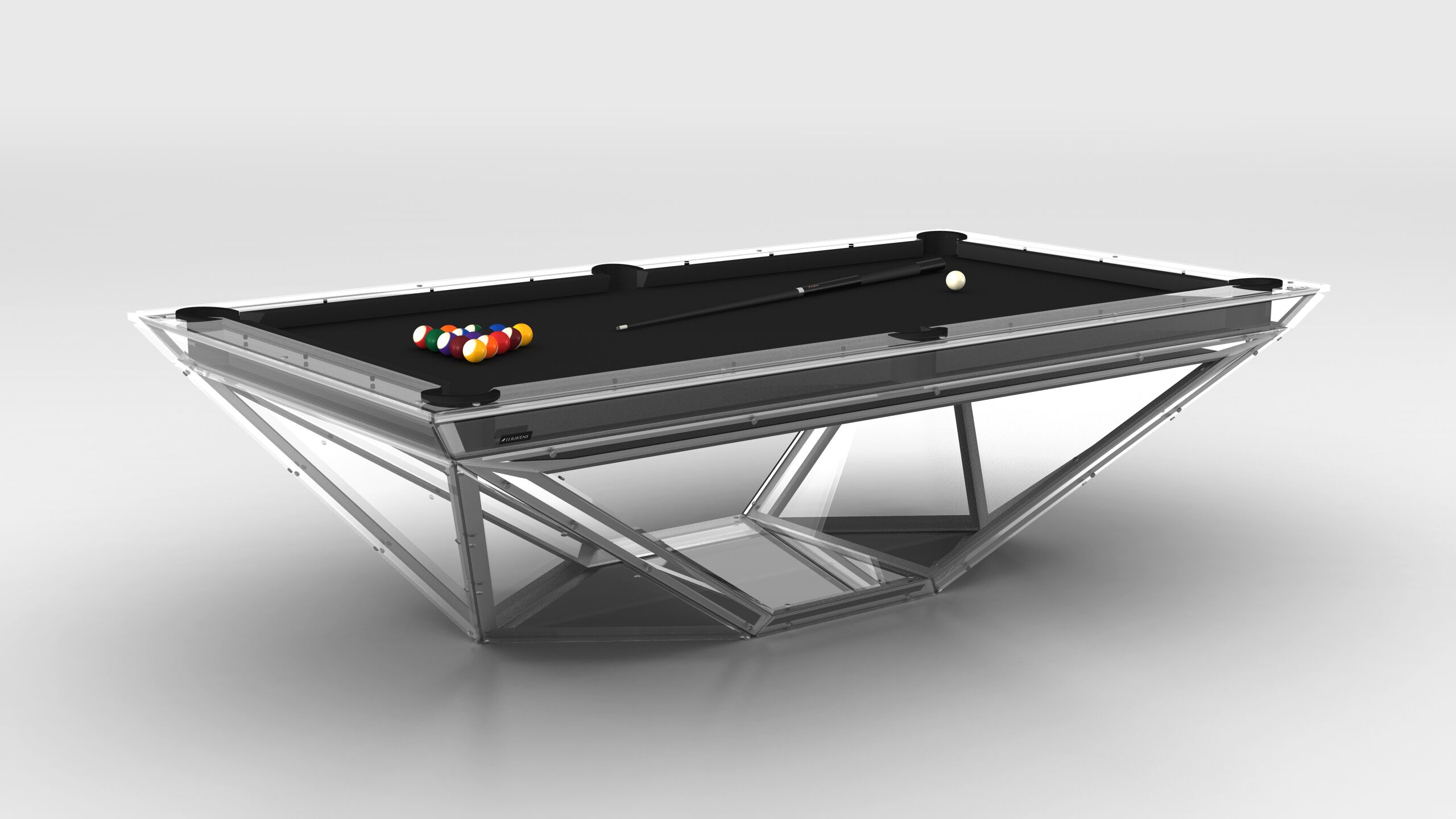 Stealth Lucite Pool Table by Eleven Ravens: Modern Design